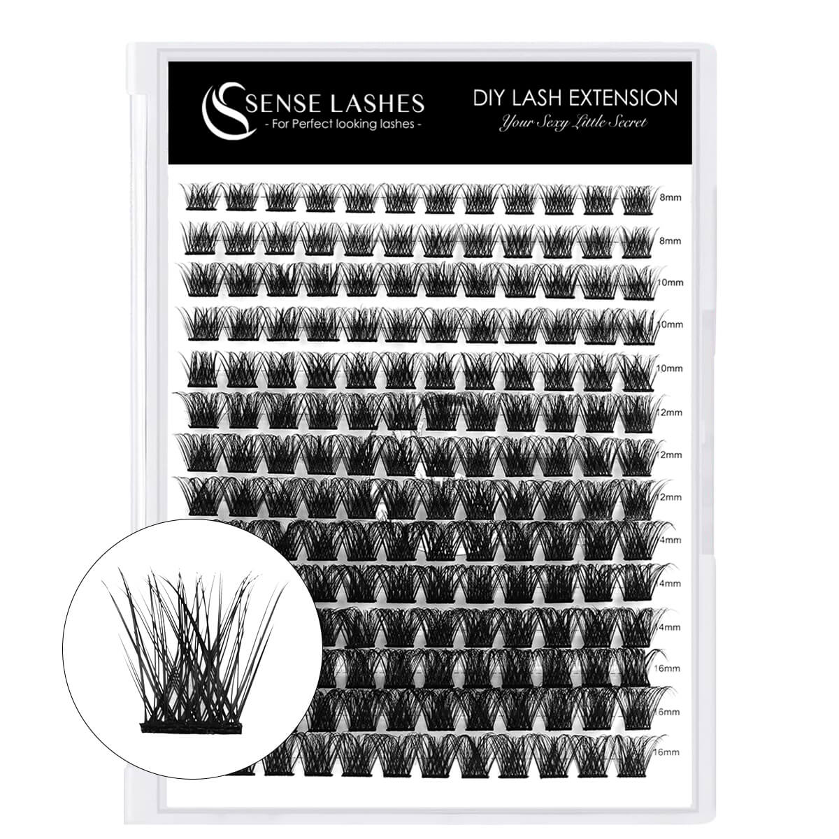 Hybrid-DIY Individual Clusters Lashes (168 Pcs) – SENSELASHES